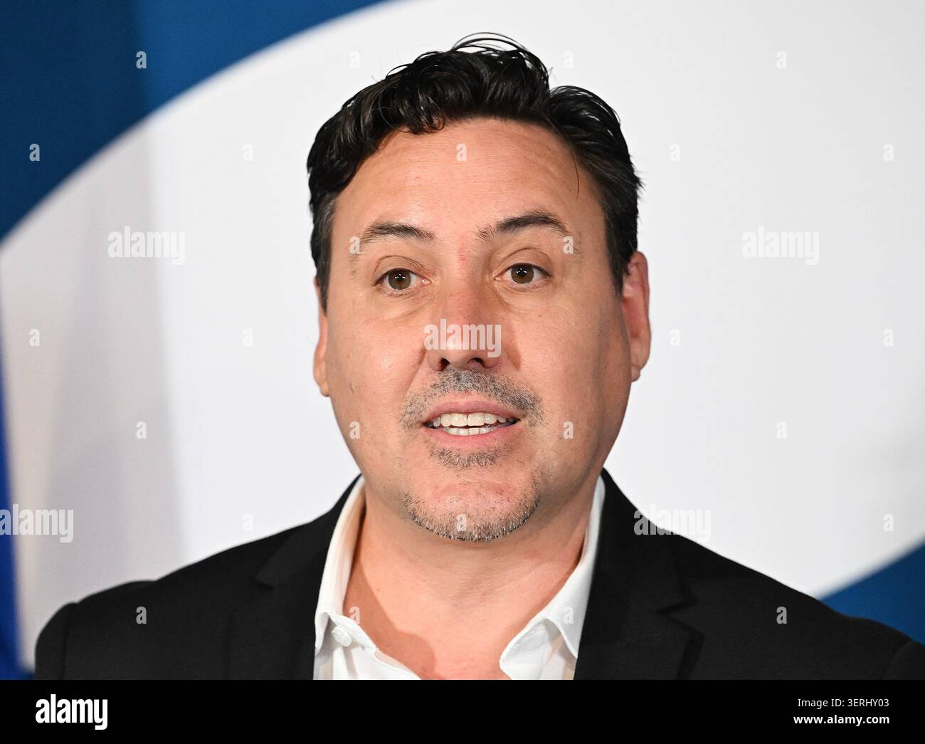 Alexandre Curzi speaks during a news conference announcing him as the ...