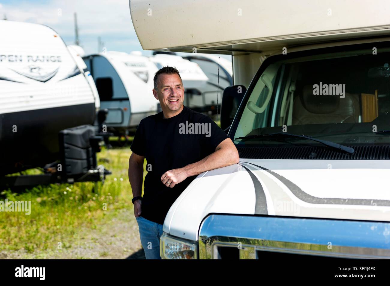 Michael McNaught, President and CEO of RVezy Ottawa, is seen with his ...