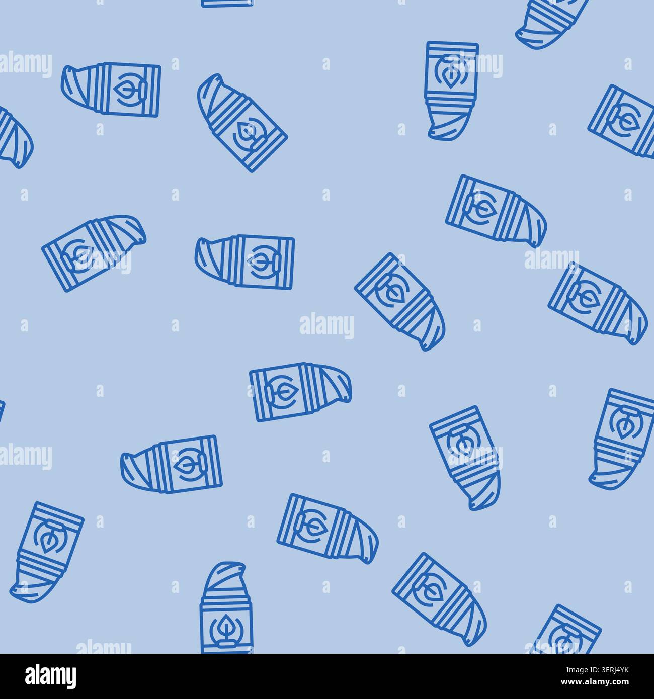 natural ingredient cream vector line seamless pattern natural ...
