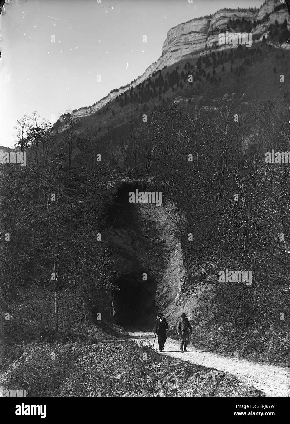 1890 photograph alpine tunnel route Black and White Stock Photos ...