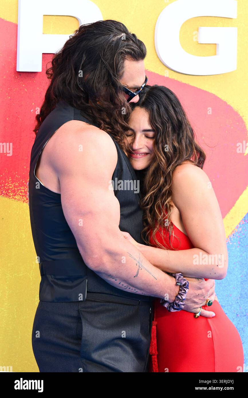 London, UK. 18 June 2026. Jason Momoa and Adria Arjona arriving at a ...
