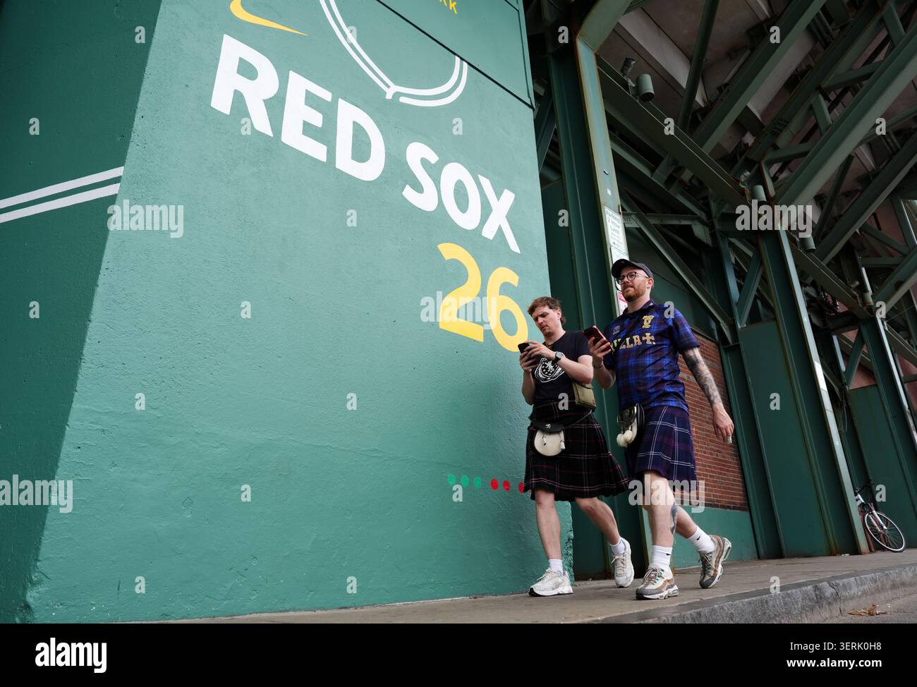 Scotland fans at Fenway Park in Boston ahead of the FIFA World Cup ...
