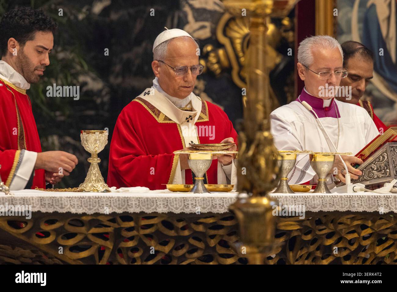 IPA85831944 - Italy, Rome, Vatican, June 18, 2026. Pope Leo XIV attends ...