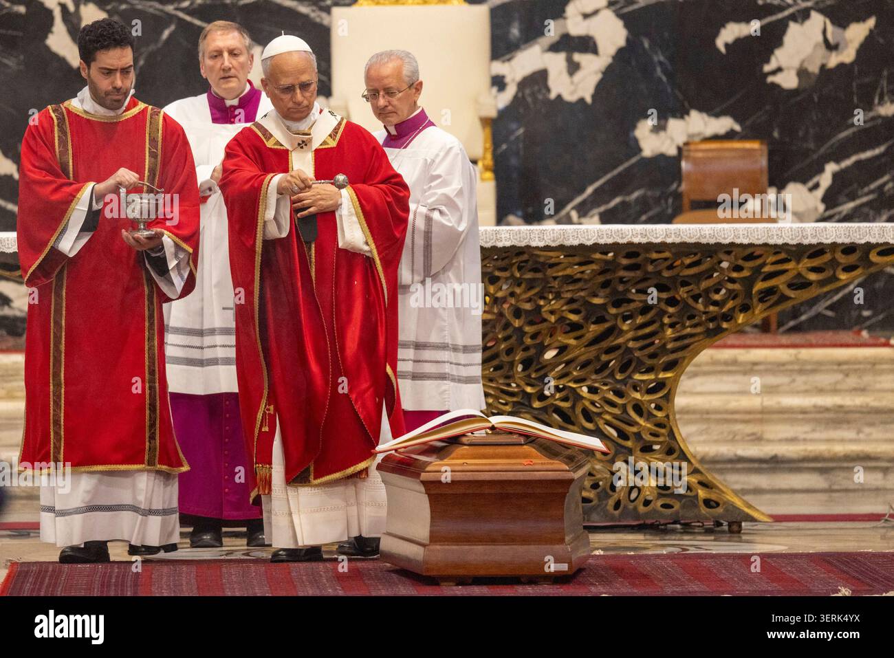 IPA85831977 - Italy, Rome, Vatican, June 18, 2026. Pope Leo XIV attends ...