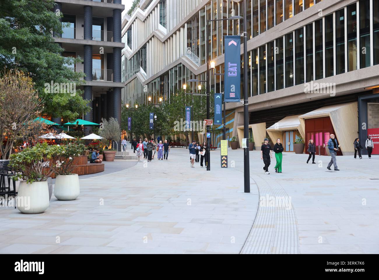 Kings Boulevard at Kings Cross, opened up as the new Google landscaper ...