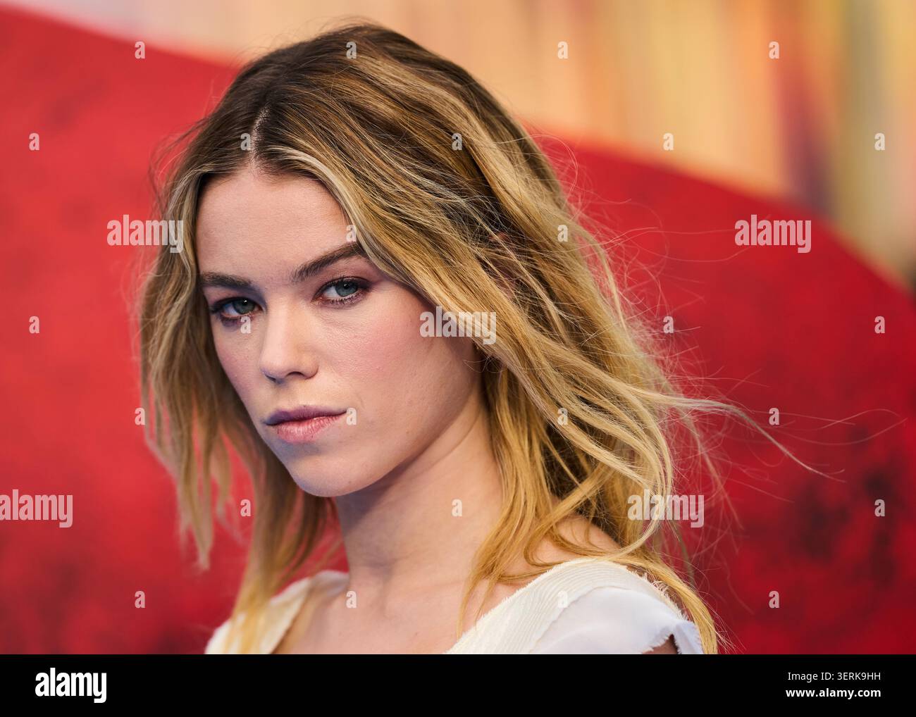 Milly Alcock poses for photographers upon arrival at a fan event for ...