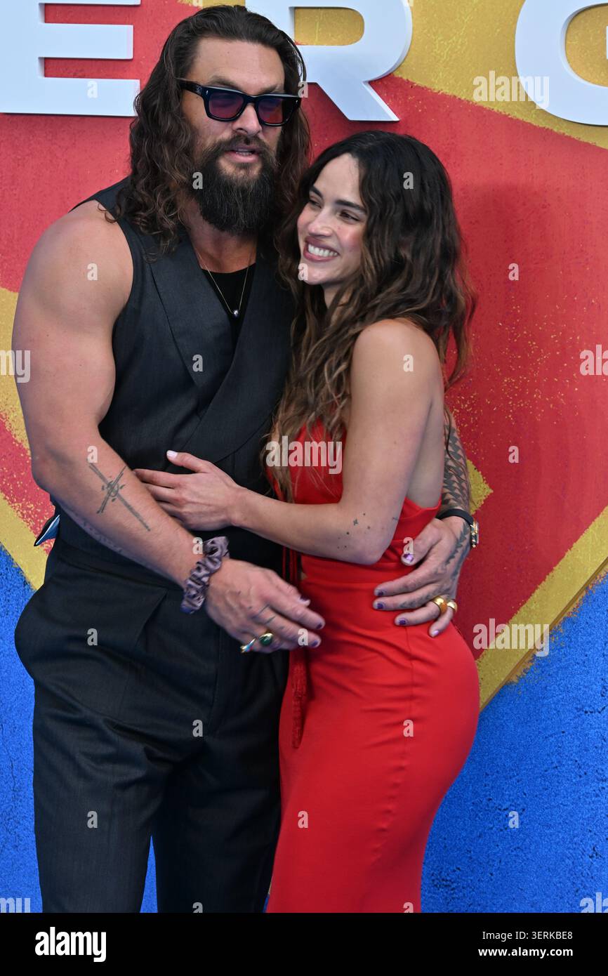 London, UK. 18th June, 2026. Jason Momoa and Adria Arjona walk the red ...
