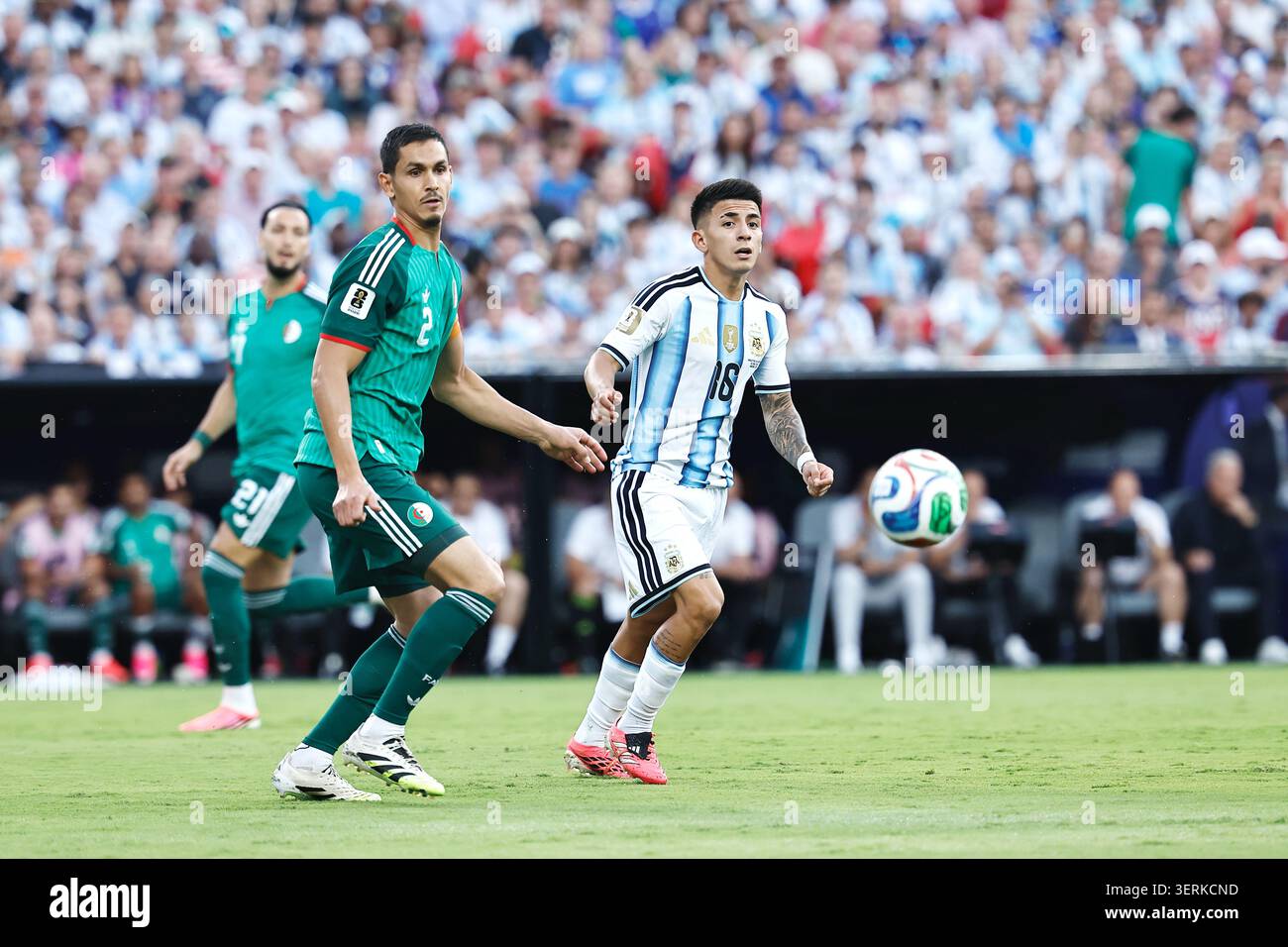 (L-R) Aissa Mandi (ALG), Thiago Almada (ARG), JUNE 16, 2026 - Football ...