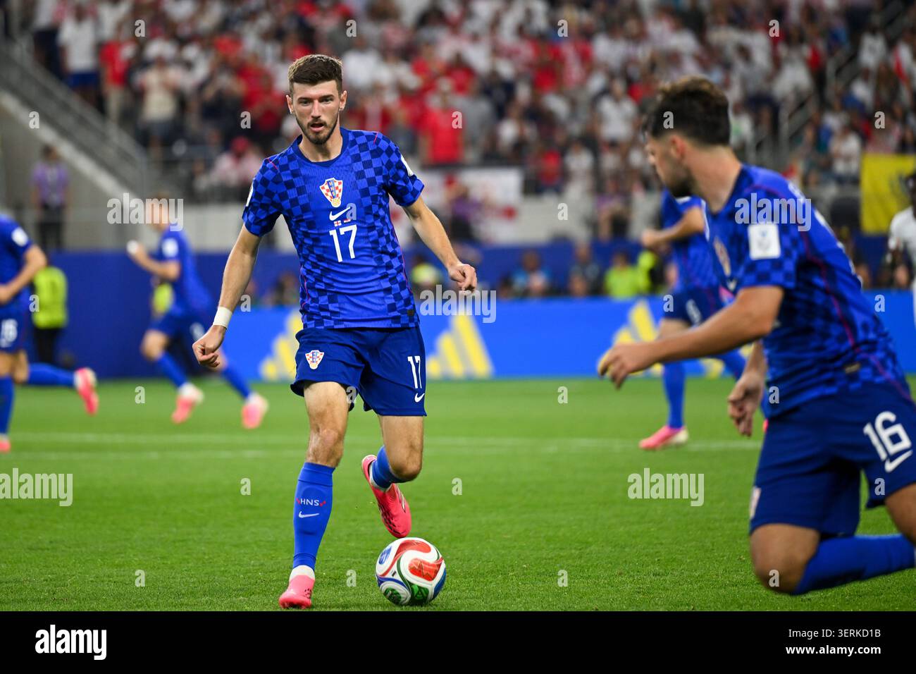 June 17, 2026: Croatia midfielder Petar SuÄ iÄ‡ (17) controls the ball ...