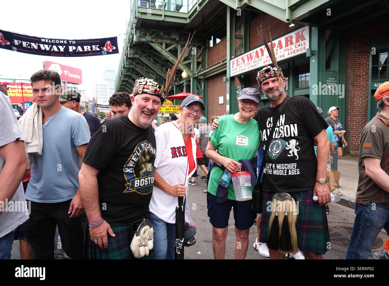 Scotland fans at Fenway Park in Boston ahead of the FIFA World Cup ...