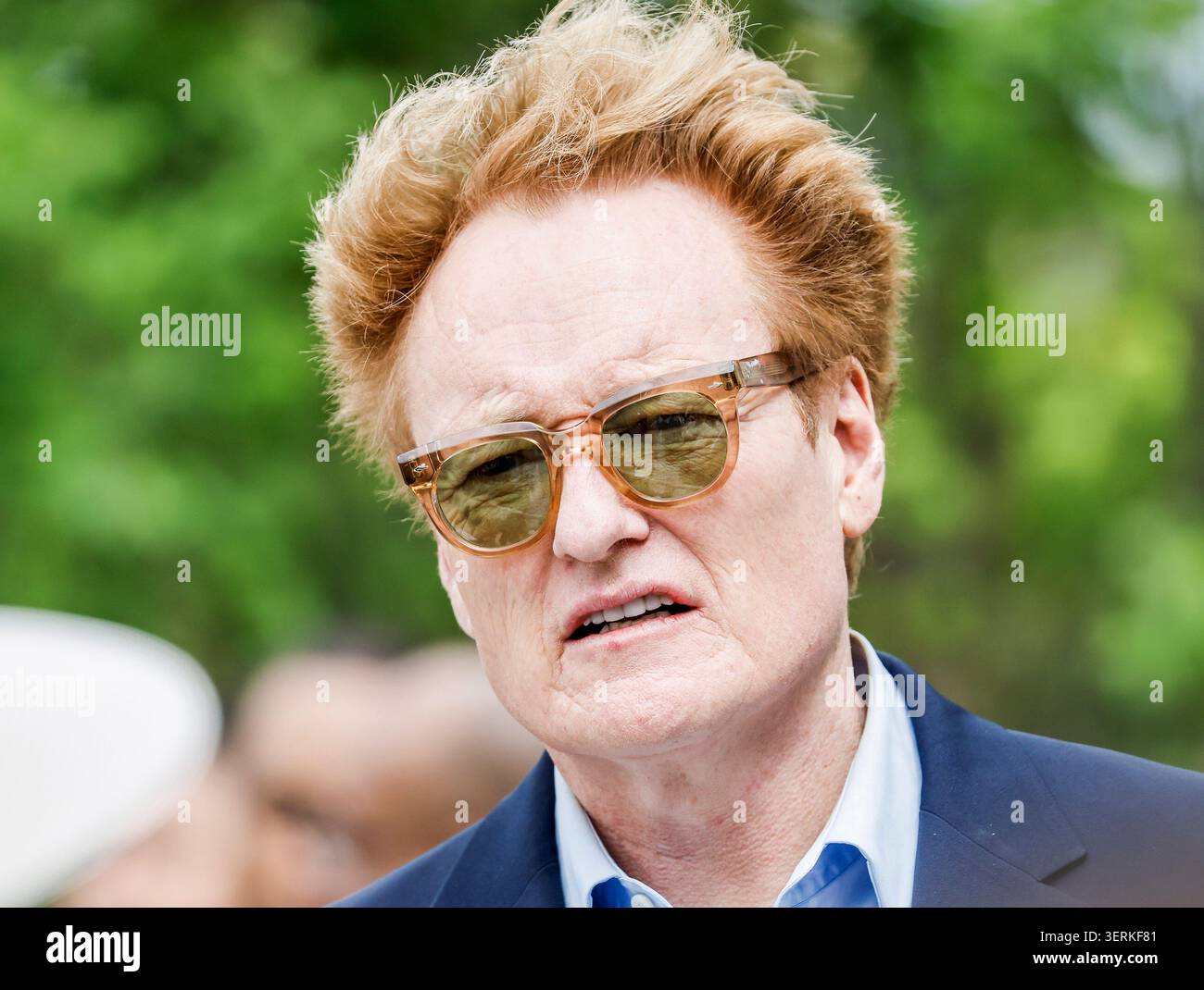 Conan O'Brien attends the grand opening for the Obama Presidential ...