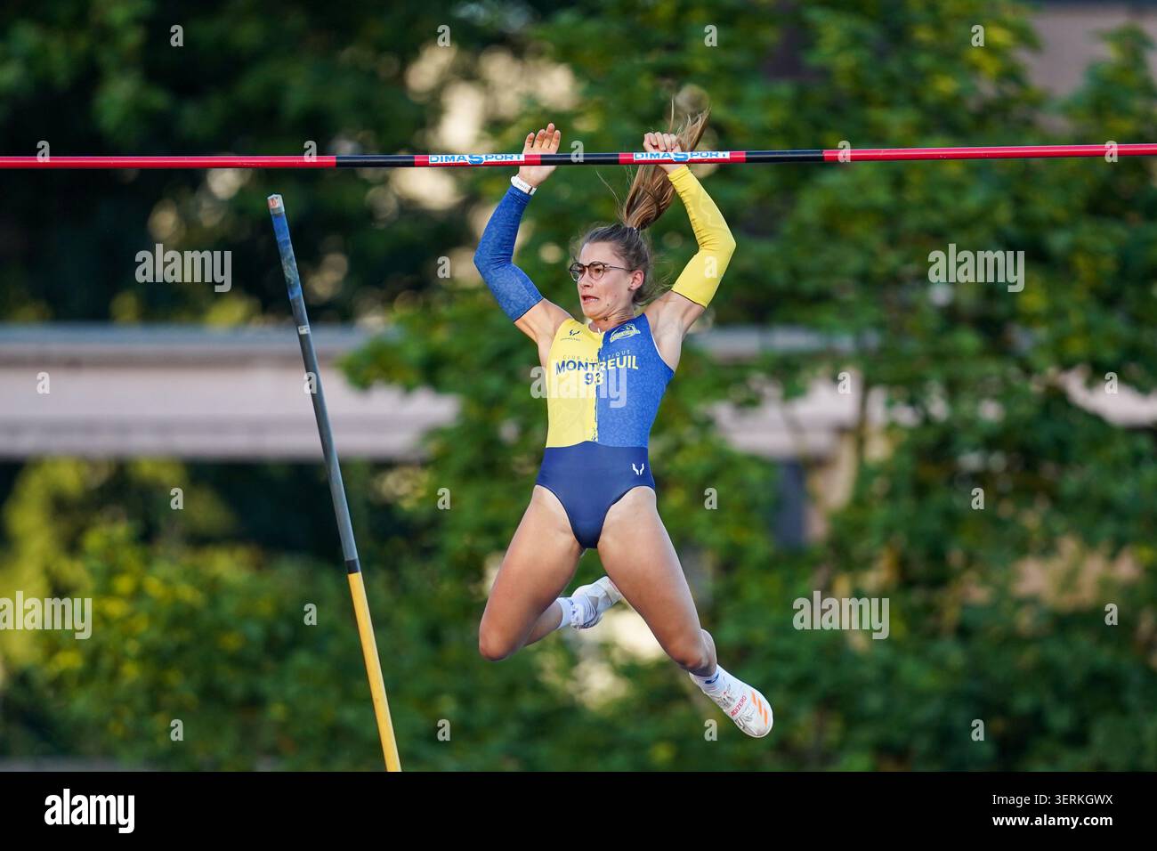 Noemie DAMBRY of France compete sin the Women Pole Jump event during ...