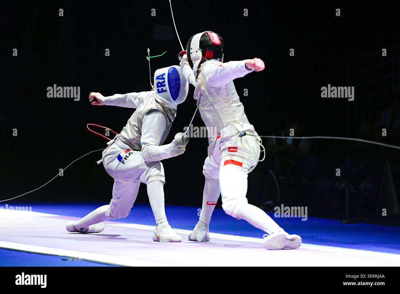Rafael SAVIN of France win against Andrzej RZADKOWSKI of Poland in ...
