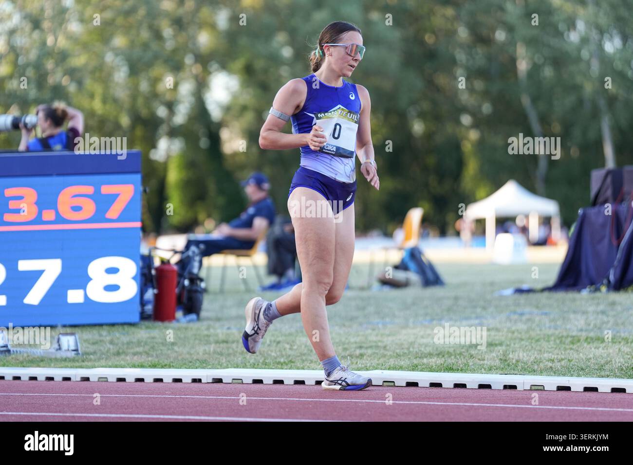 Clemence BERETTA of France competes in the Women 5000m walk race during ...