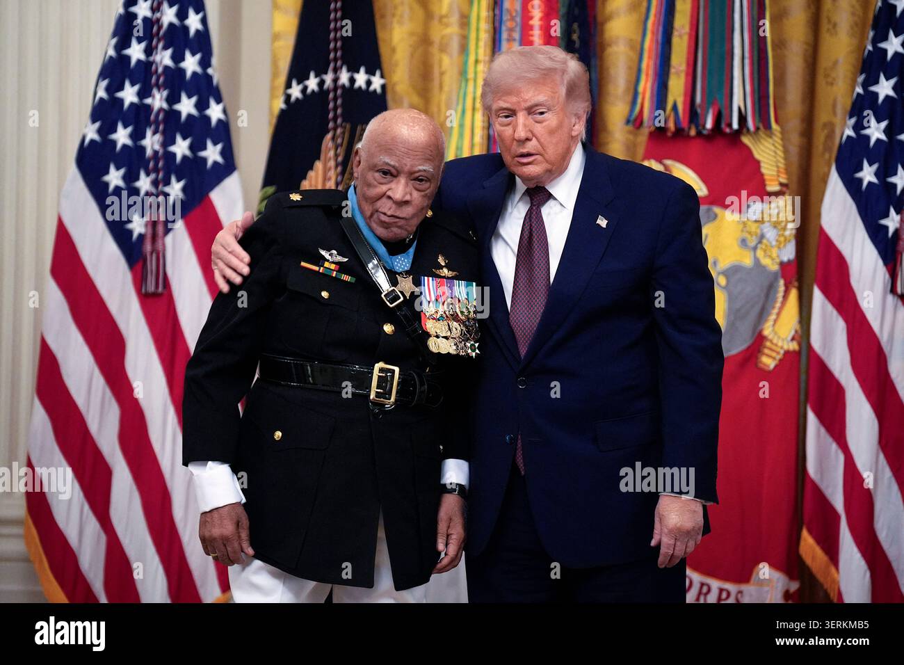 President Donald Trump awards the Medal of Honor to U.S. Marine Corps ...