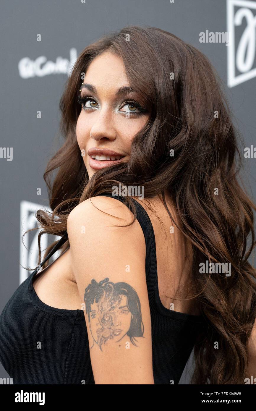 Argentine singer María Becerra attends the El Corte Ingles 'New ...