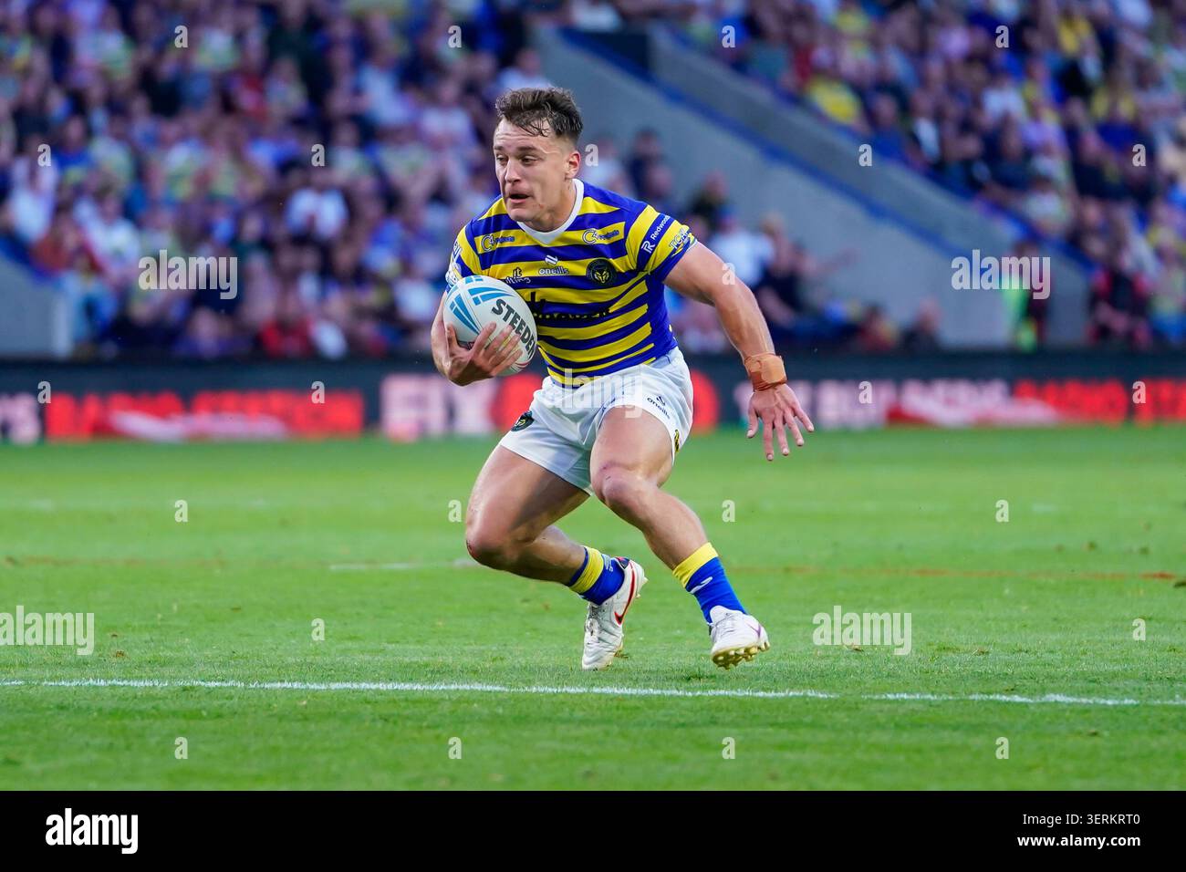 WARRINGTON, ENGLAND - June 18: Leon Hayes of Warrington during the ...