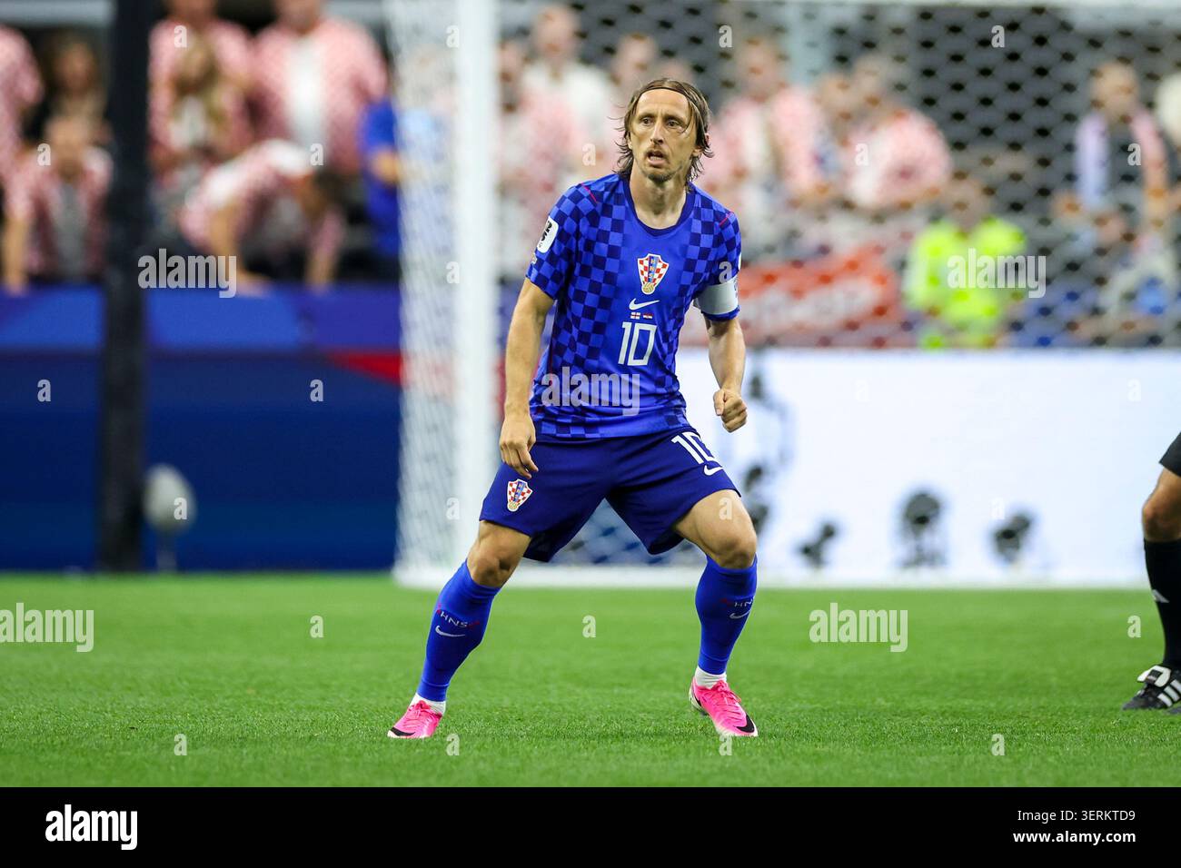 Croatia midfielder Luka Modrić (10) during the England v Croatia FIFA ...