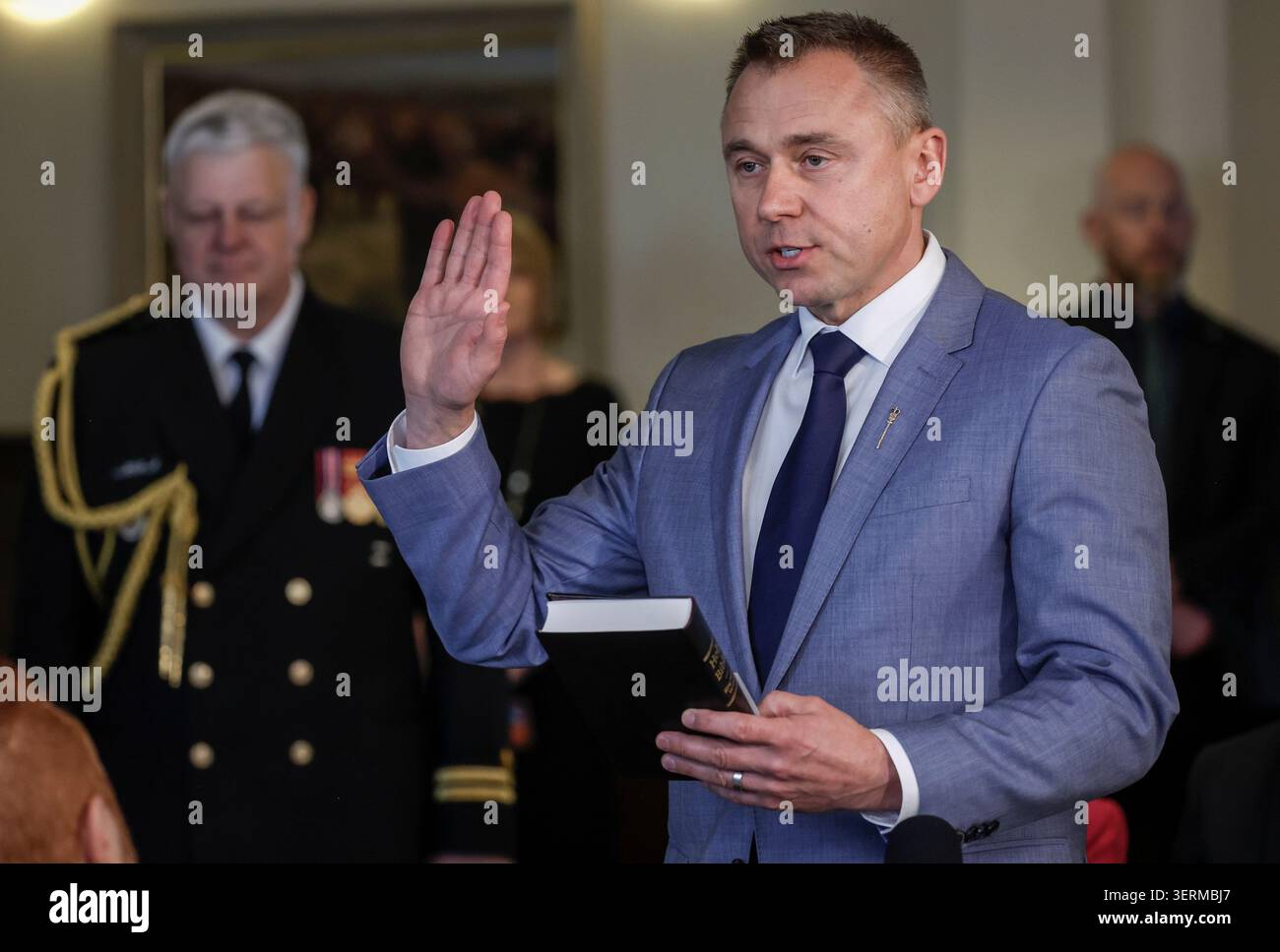 New Minister of Tourism and Sport, Andrew Boitchenko, swears the oath ...