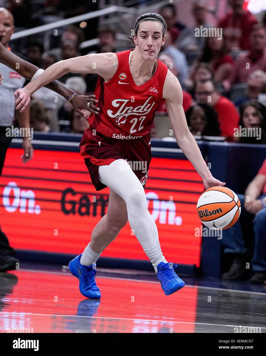 Indiana Fever guard Caitlin Clark plays against the Atlanta Dream in ...