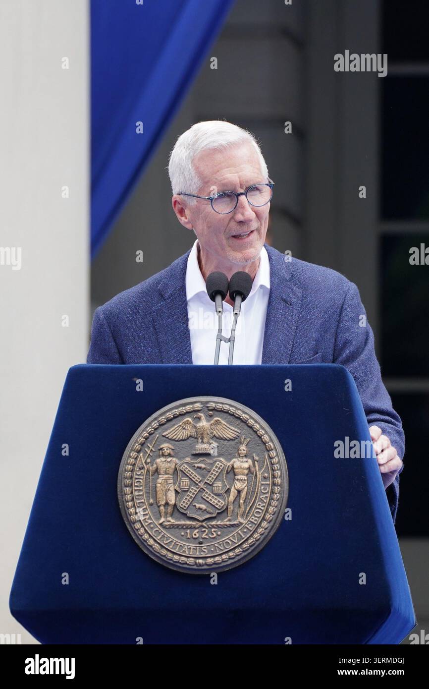 Mike Breen at a public appearance for Knicks NBA Championship Ceremony ...