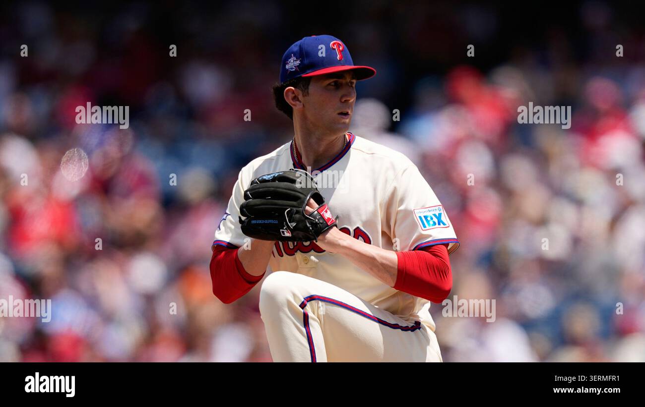 Philadelphia Phillies' Andrew Painter plays during a baseball game ...