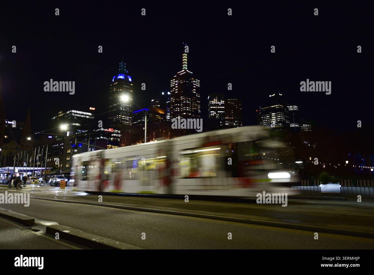 An attractive stunning view streets of Melbourne city. (Photo by Rana ...