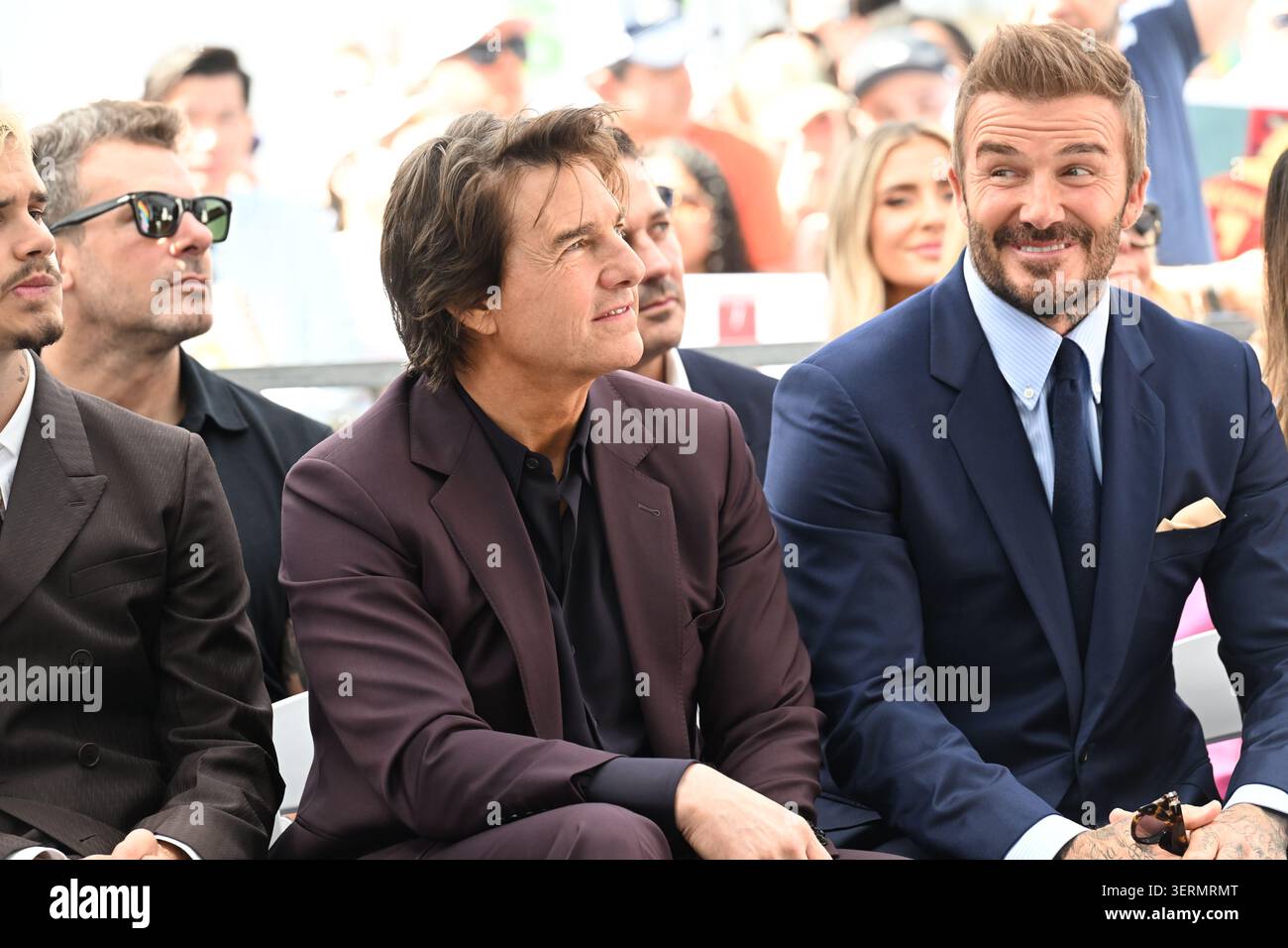 Actor Tom Cruise and honoree David Beckham attend the David Beckham ...