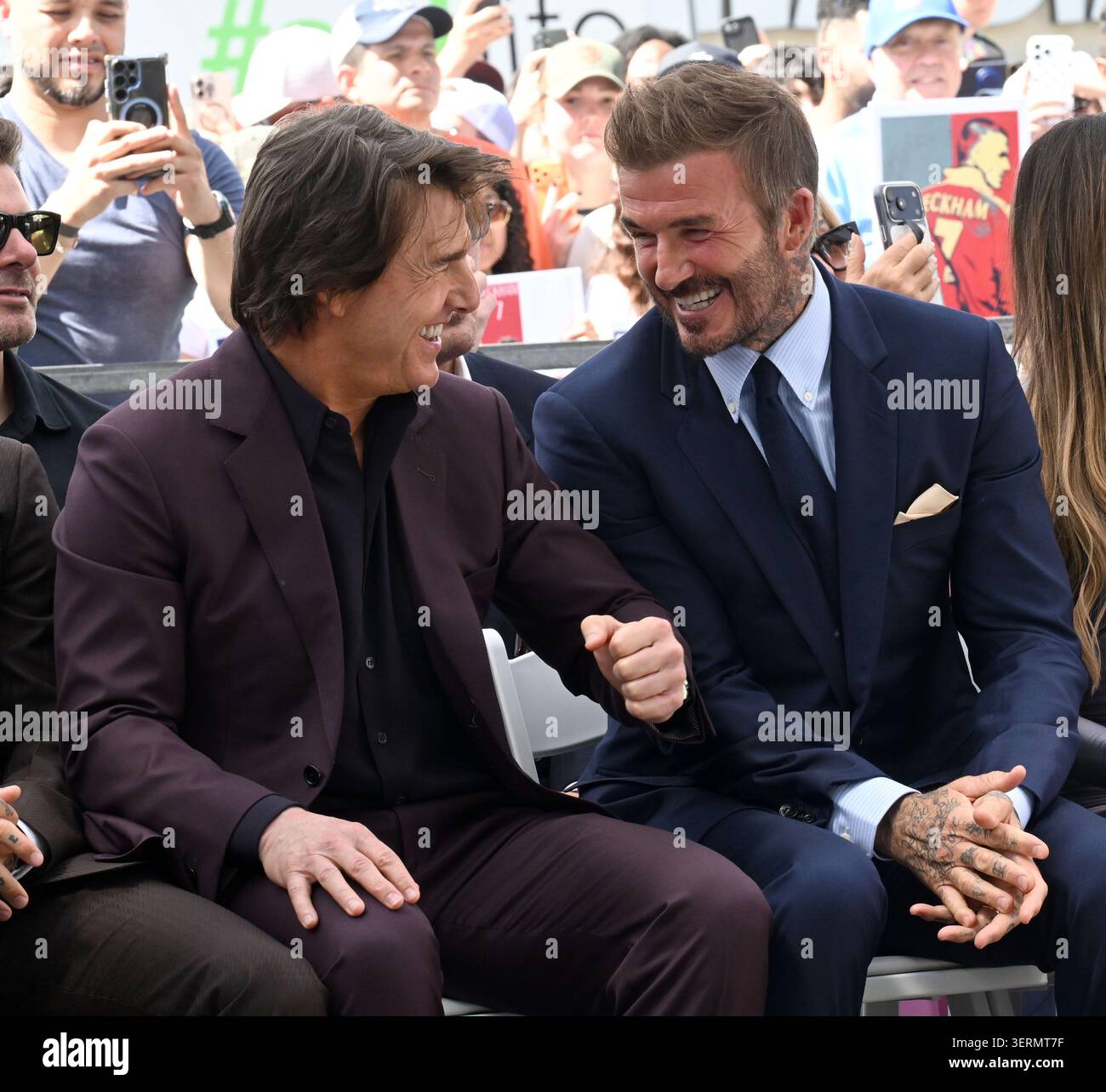 Actor Tom Cruise and honoree David Beckham attend the David Beckham ...
