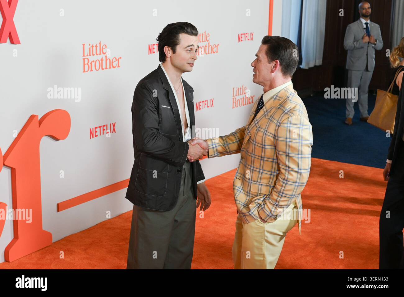 Ben Ahlers, John Cena attending the New York Premiere of "Little ...