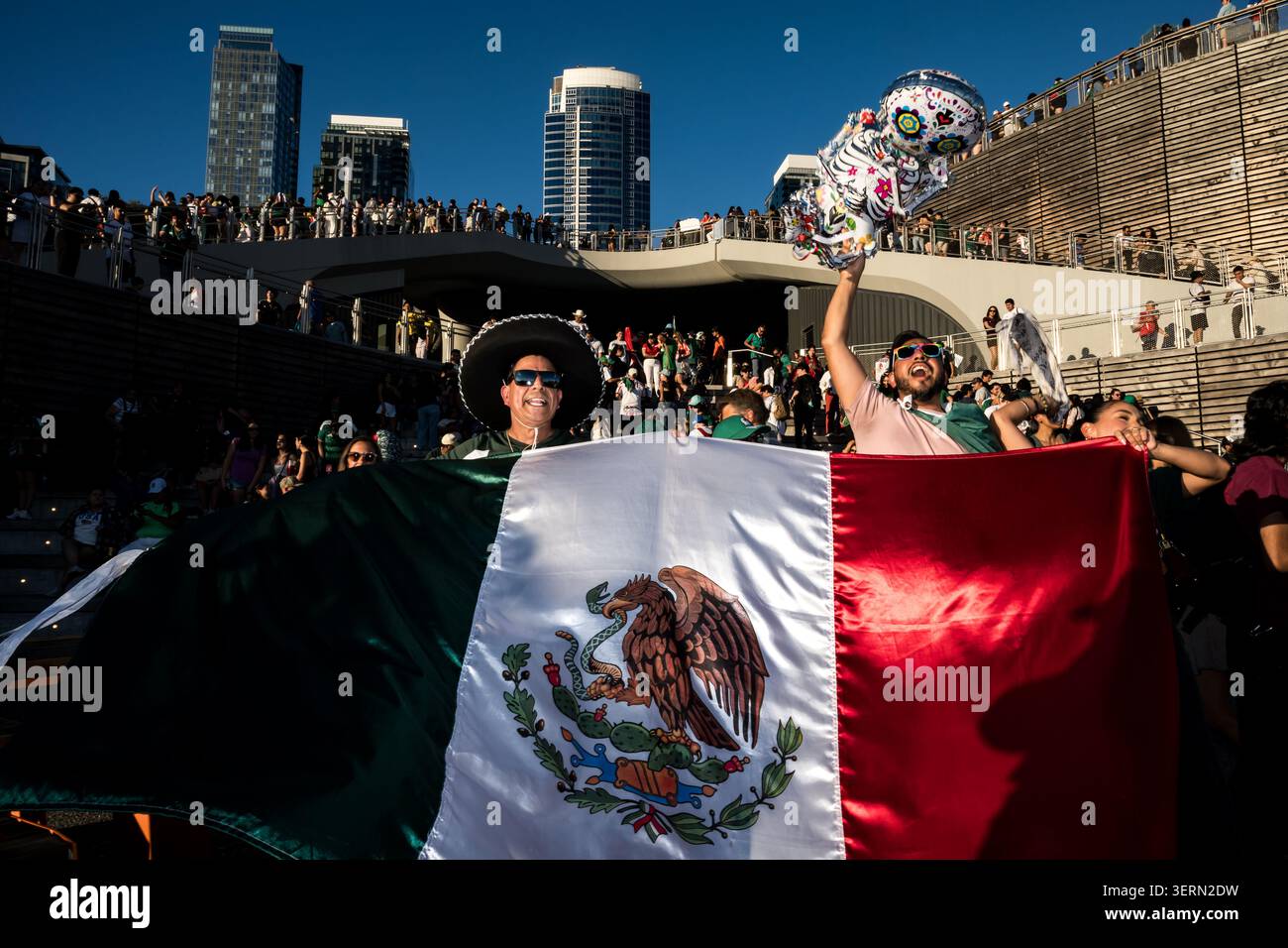 Seattle, USA. 18th Jun 2026. Thousands of fans flood the waterfront for ...