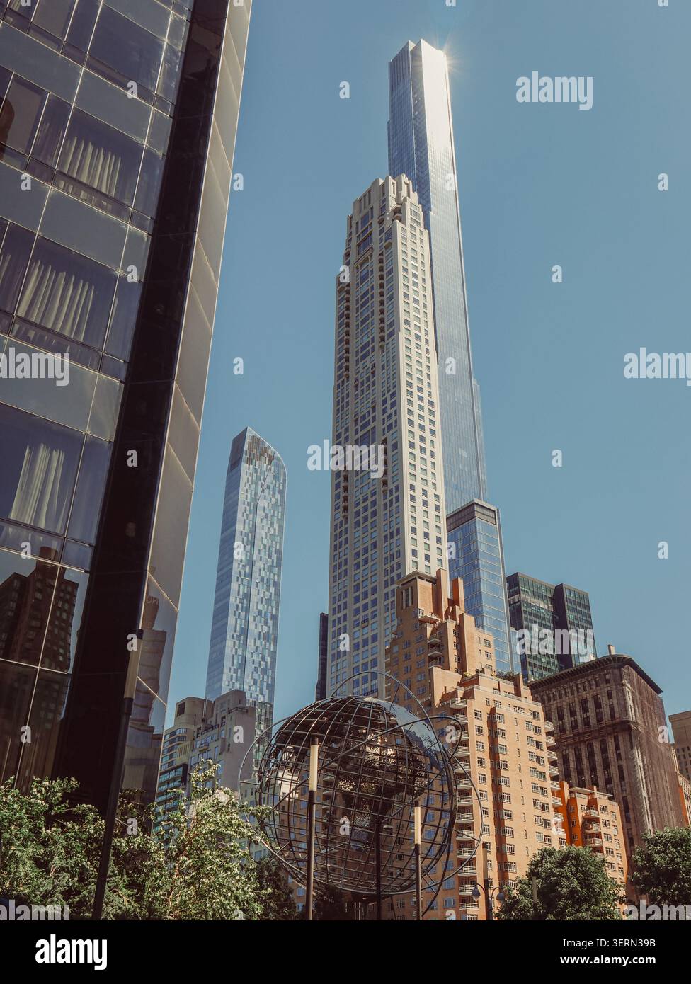 New York City, USA – June 16, 2026: Sunlight reflecting from the peak ...
