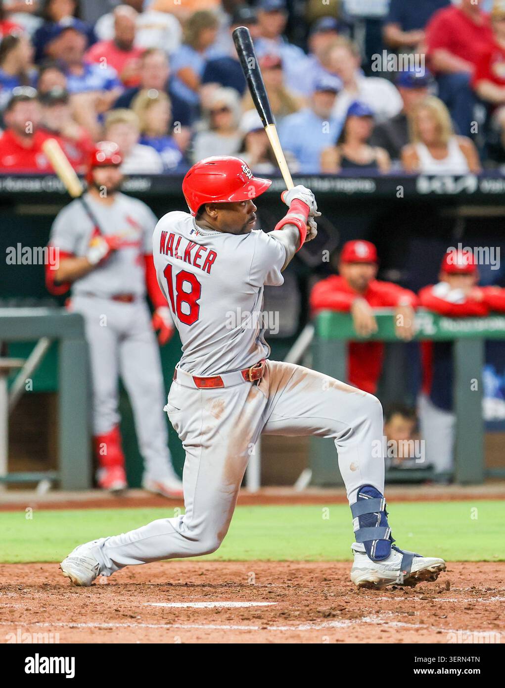 JUN 18, 2026: St. Louis Cardinals outfielder Jordan Walker (18) hits a ...