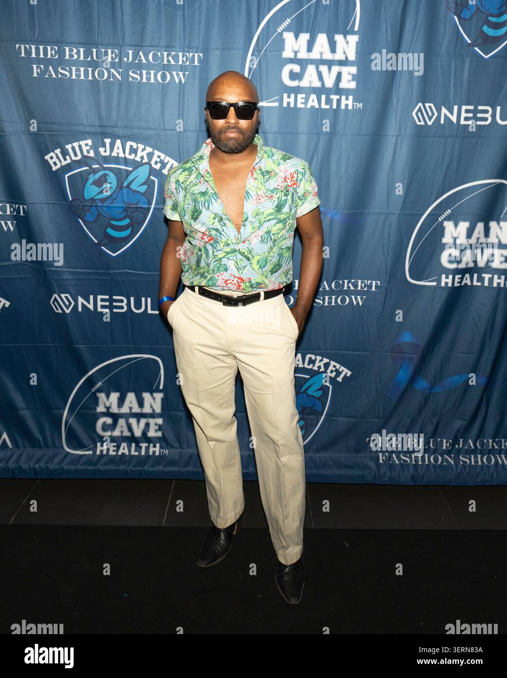 Lo'renzo Hill-White attends the Blue Jacket Fashion Show first annual ...
