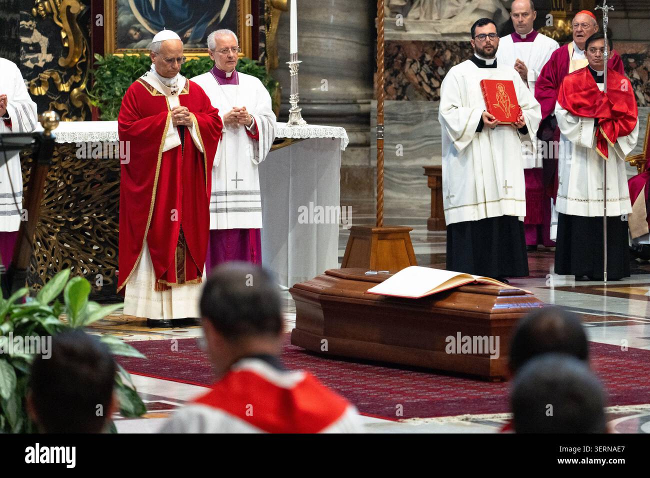Vatican City 18 June 2026 Pope Leo XIV celebrates the funeral of ...
