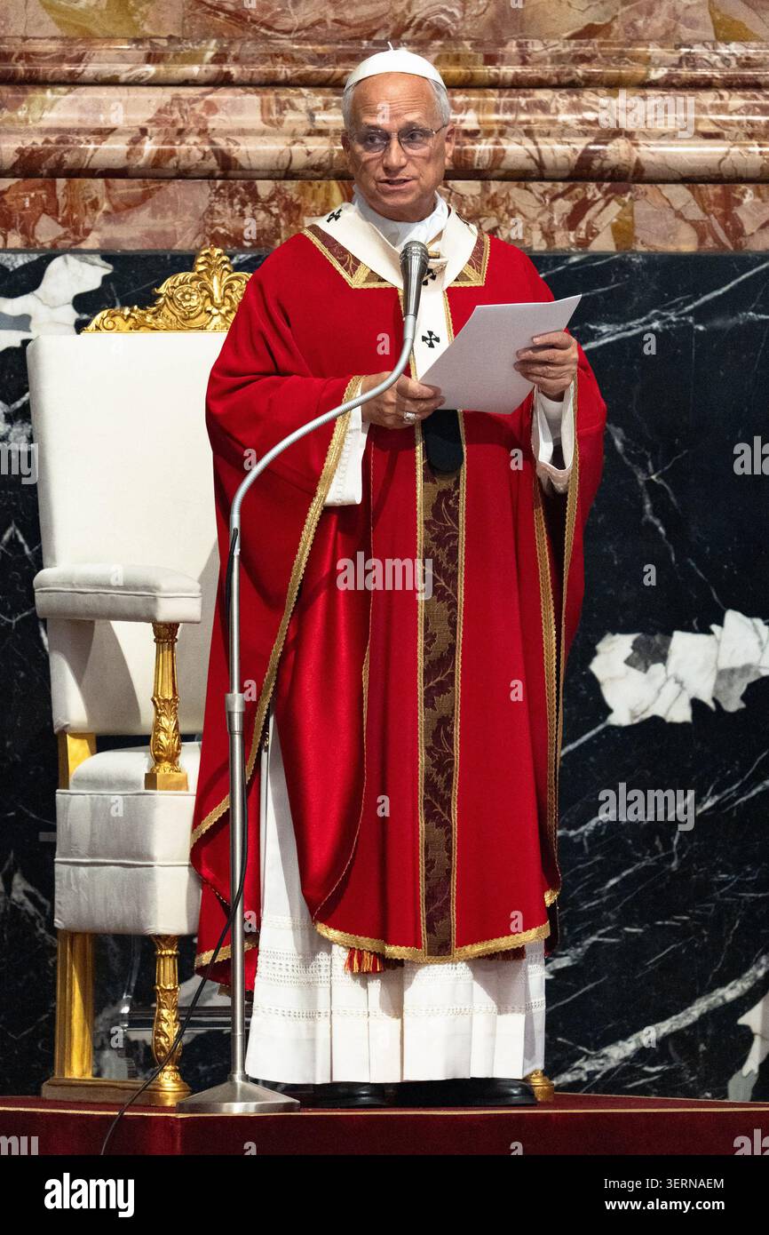 Vatican City 18 June 2026 Pope Leo XIV celebrates the funeral of ...