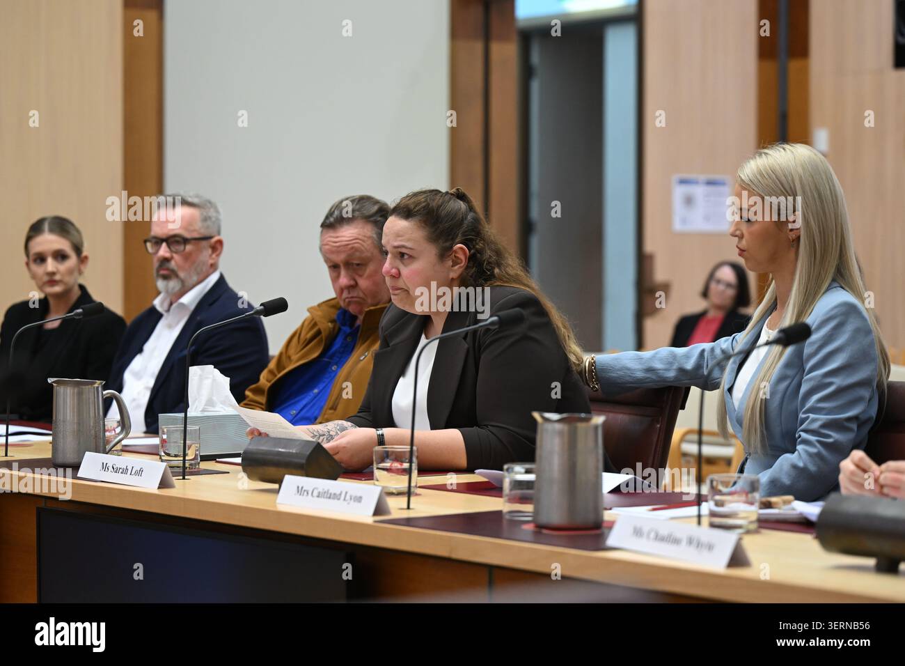 (L-R) Samantha Nugent, Daniel Nugent, David Naggs, Sarah Loft, Caitland ...