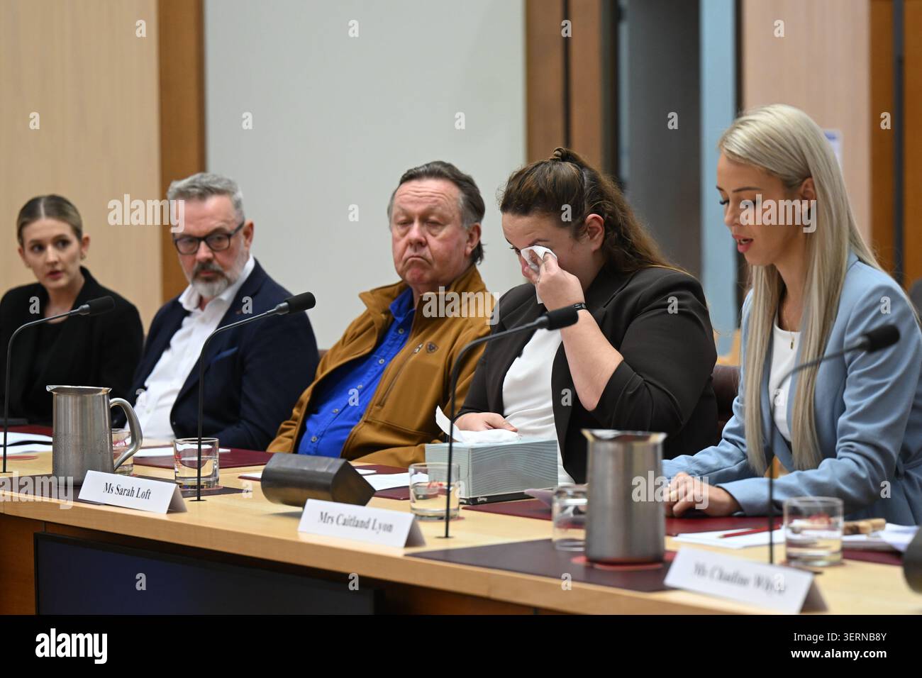 (L-R) Samantha Nugent, Daniel Nugent, David Naggs, Sarah Loft, Caitland ...