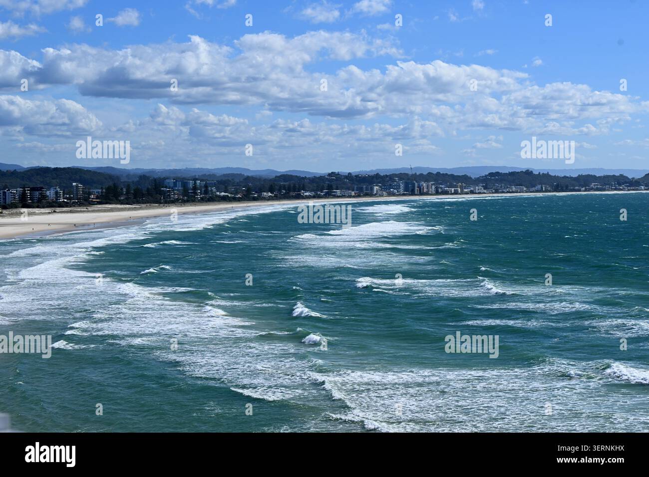Brisbane, Australia. 19th June, 2026. Kirra Beach and Tugun are seen on ...