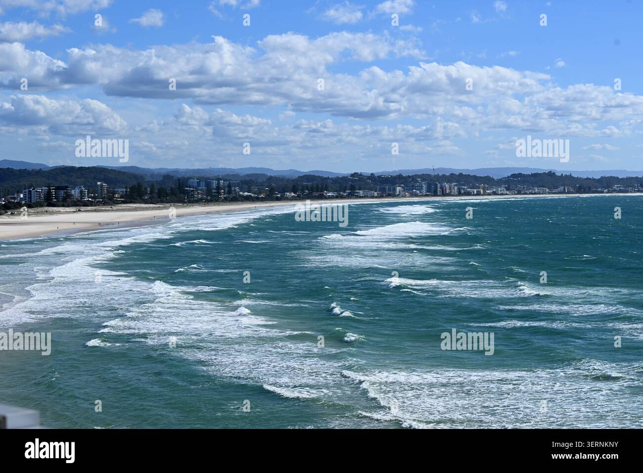 Brisbane, Australia. 19th June, 2026. Kirra Beach and Tugun are seen on ...