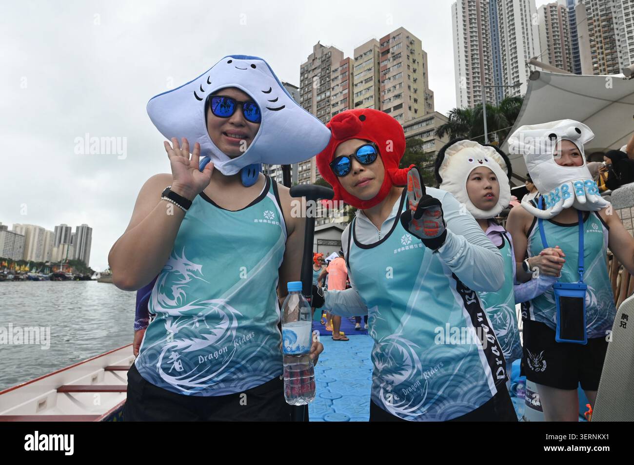 Cosplayers cosplaying Seafood and posing photo on a dragon boat race in ...