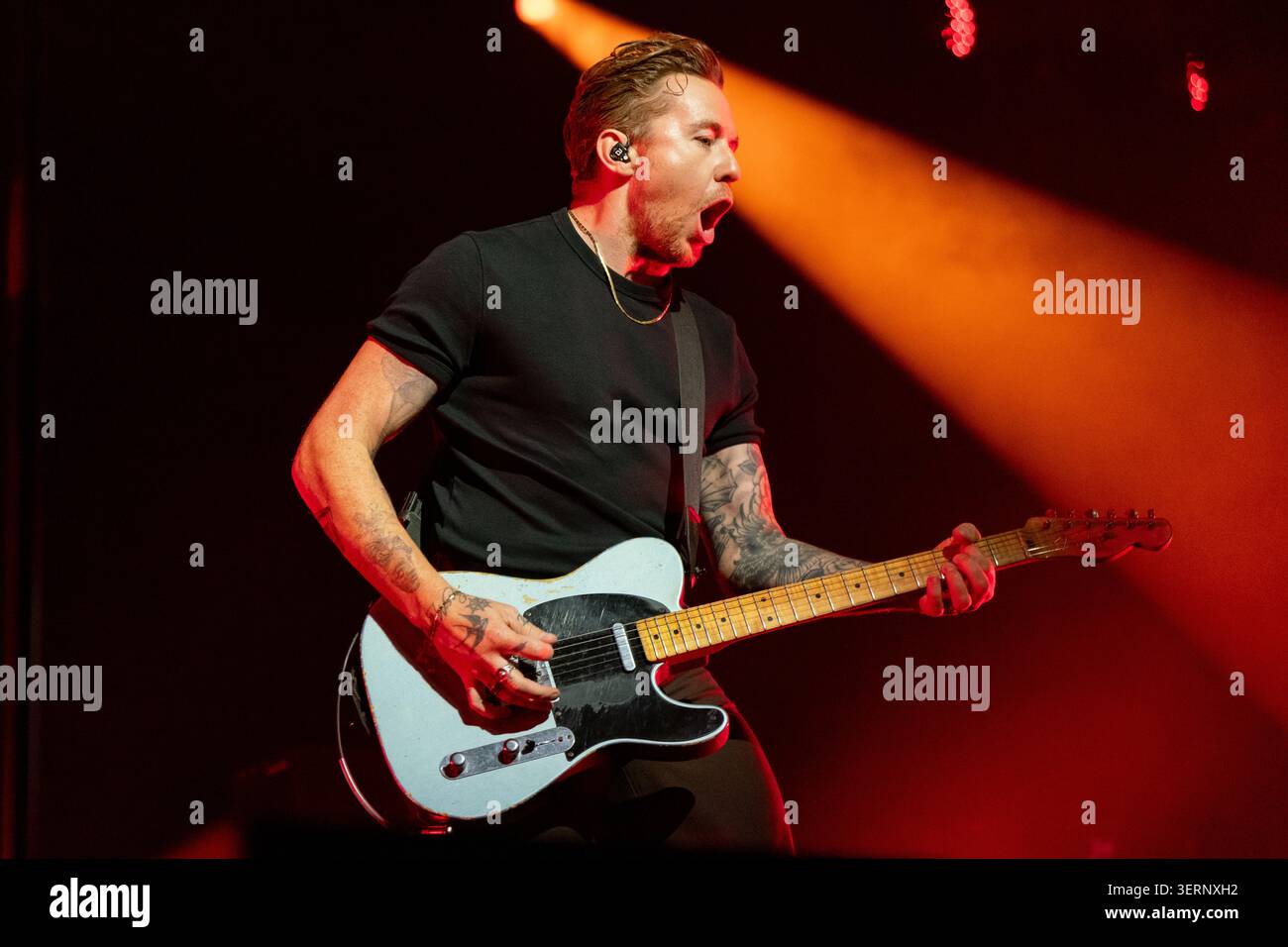 London, UK. 18th June, 2026. Danny Jones seen playing live on stage ...
