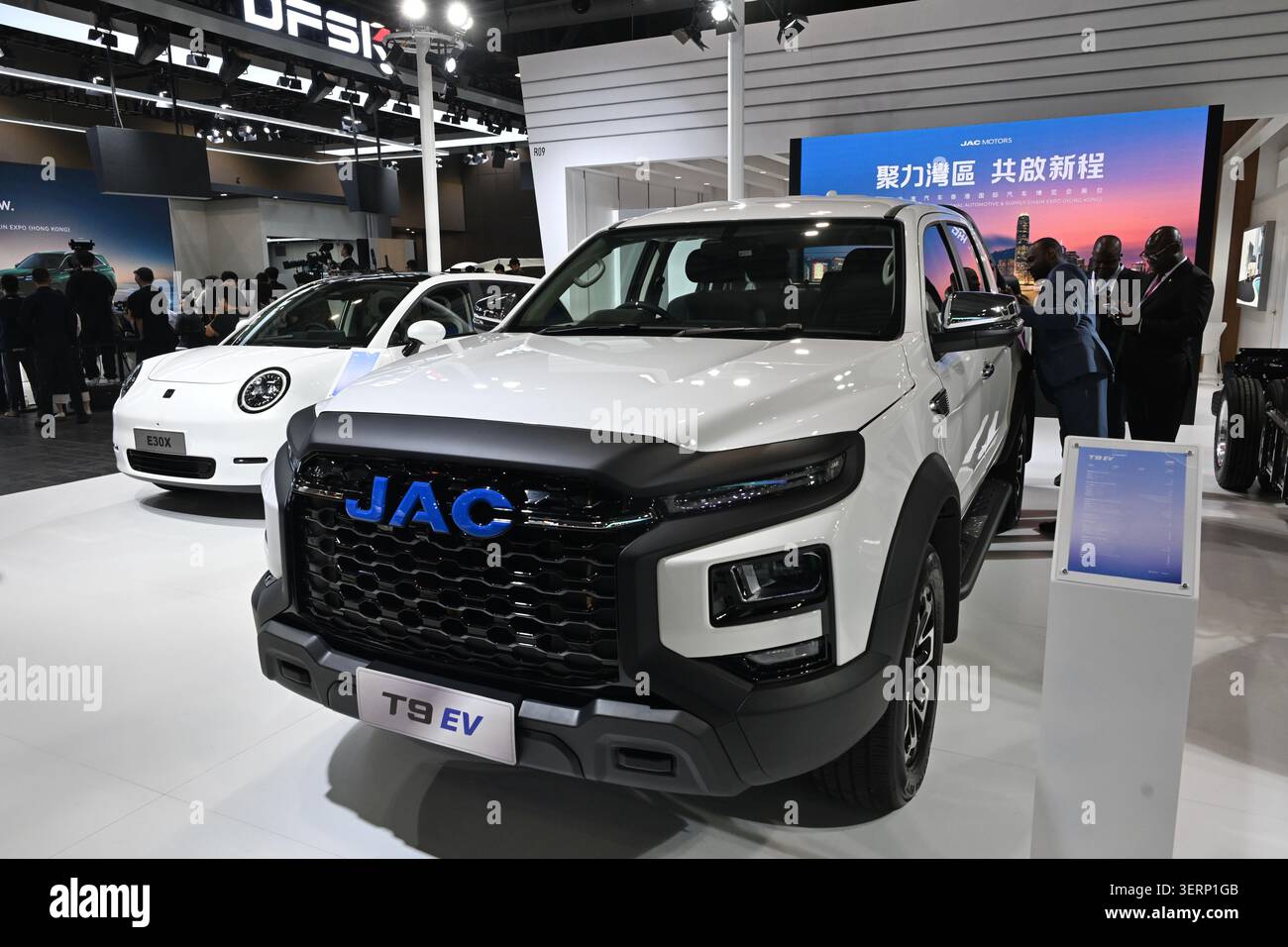 A T9 Electric Vehicle of GAC displaying at 2026 International ...