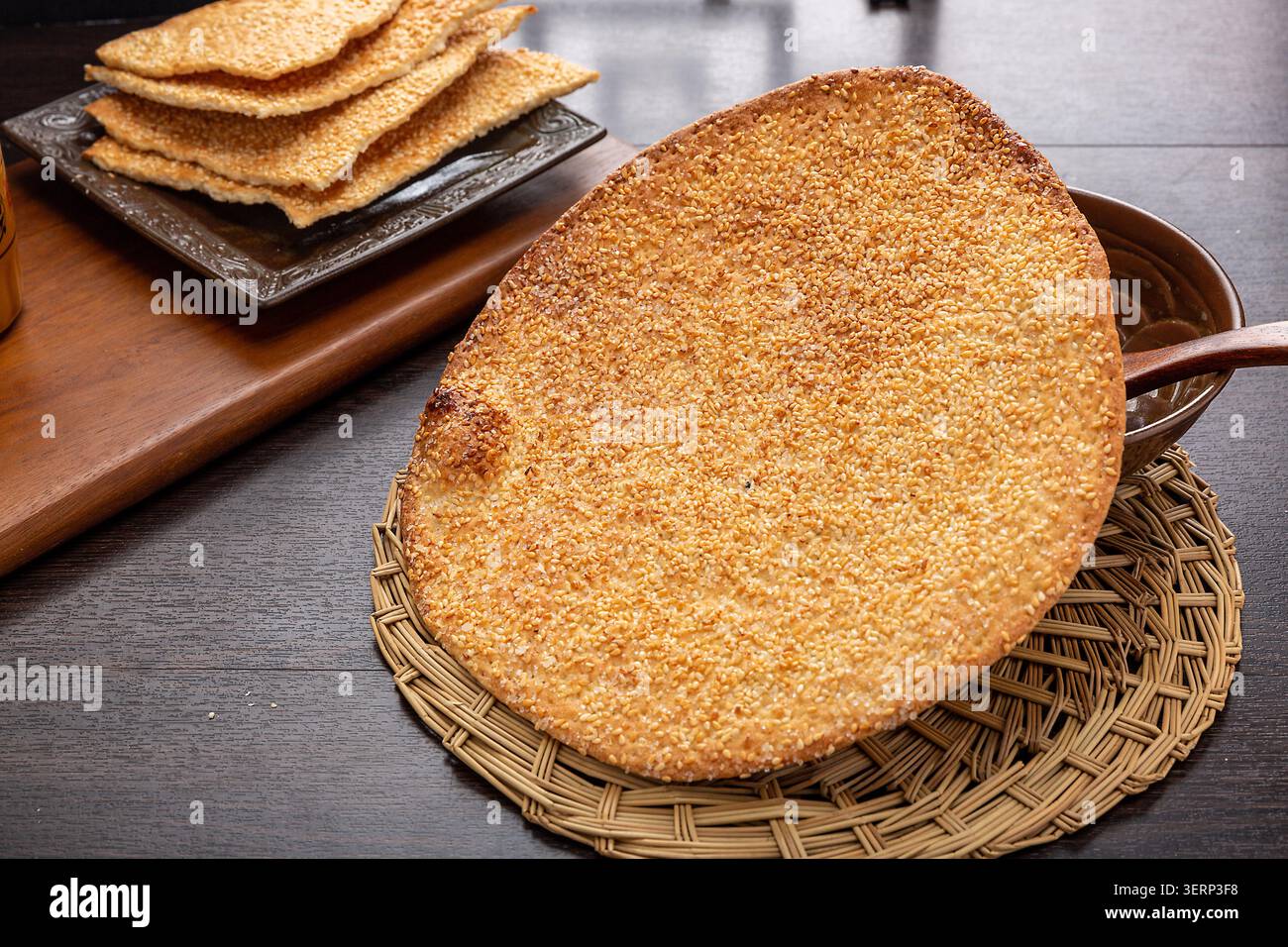 Chinese Highland Barley and Sesame Flatbread Traditional Grain Snack ...