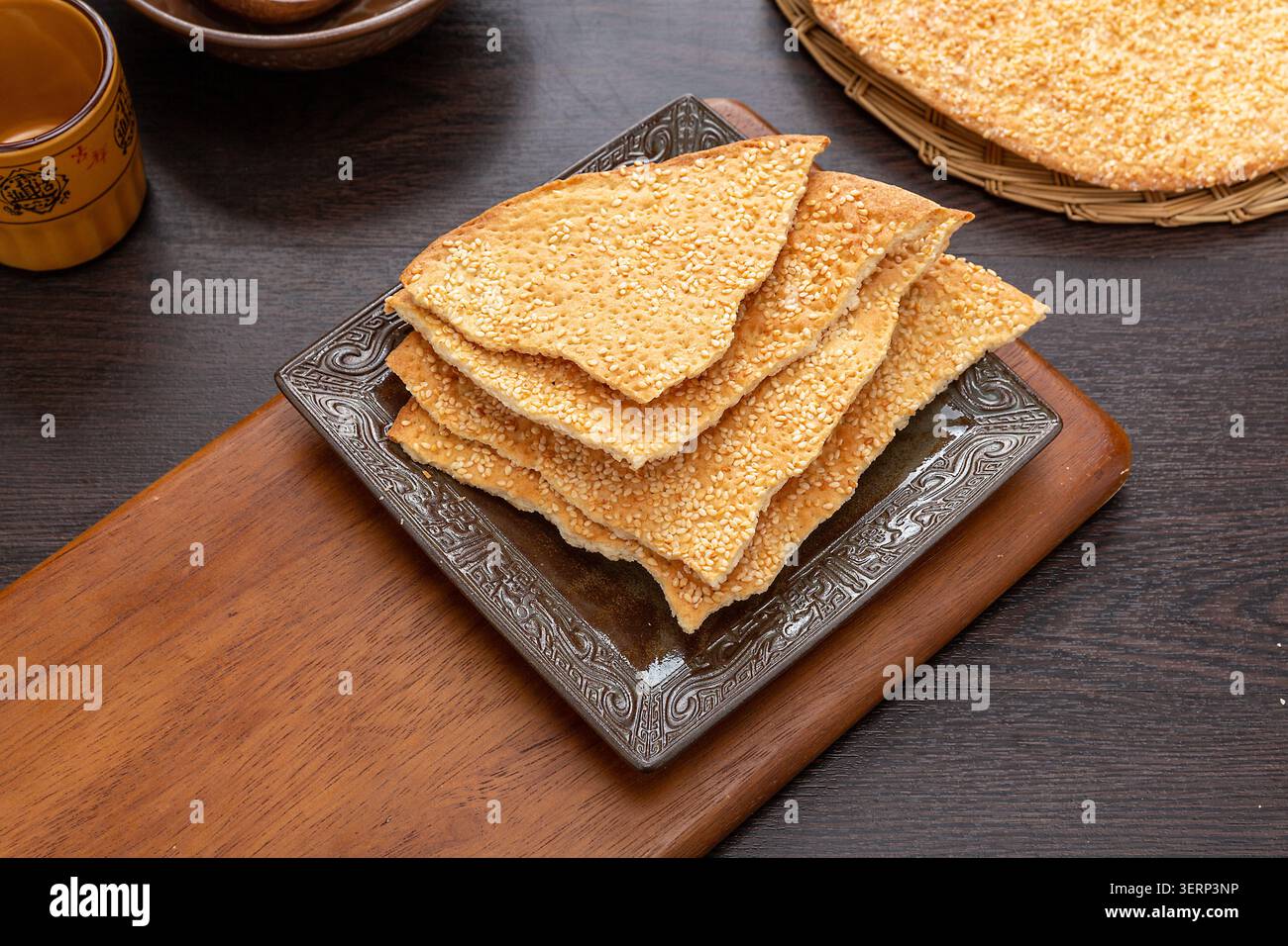 Chinese Highland Barley and Sesame Flatbread Traditional Grain Snack ...