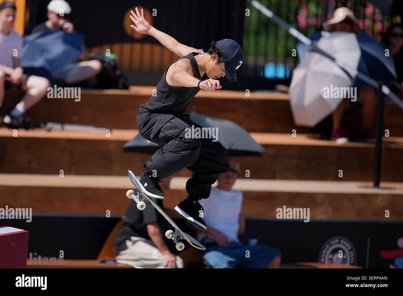 Taisei Hamamura of Japan competes during the men quarterfinals at the ...