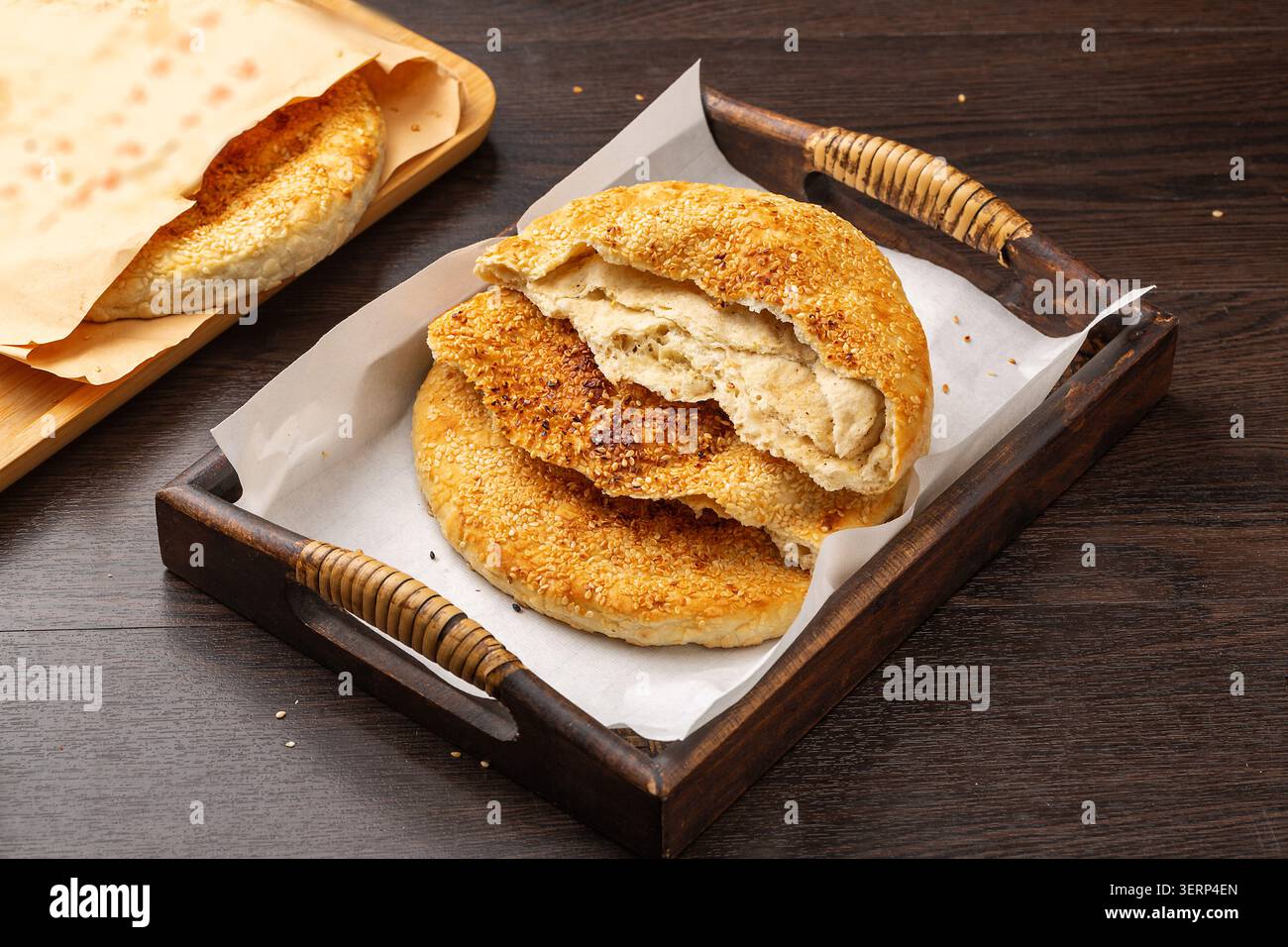 Kaifeng Hanging Oven Sesame Flatbread Traditional Chinese Bread Stock ...