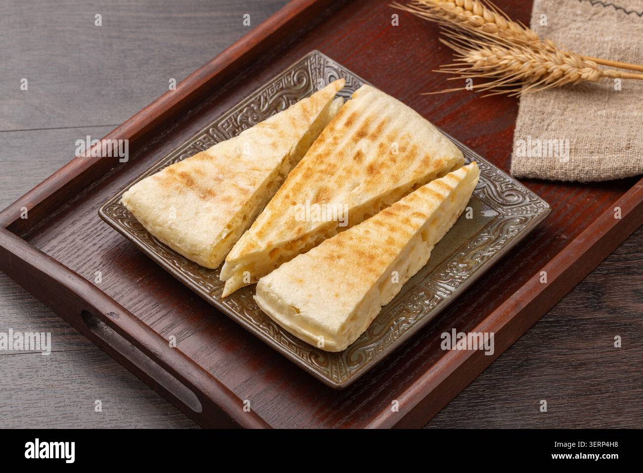 Chinese Thick Leavened Flatbread Traditional Baked Bread Stock Photo ...