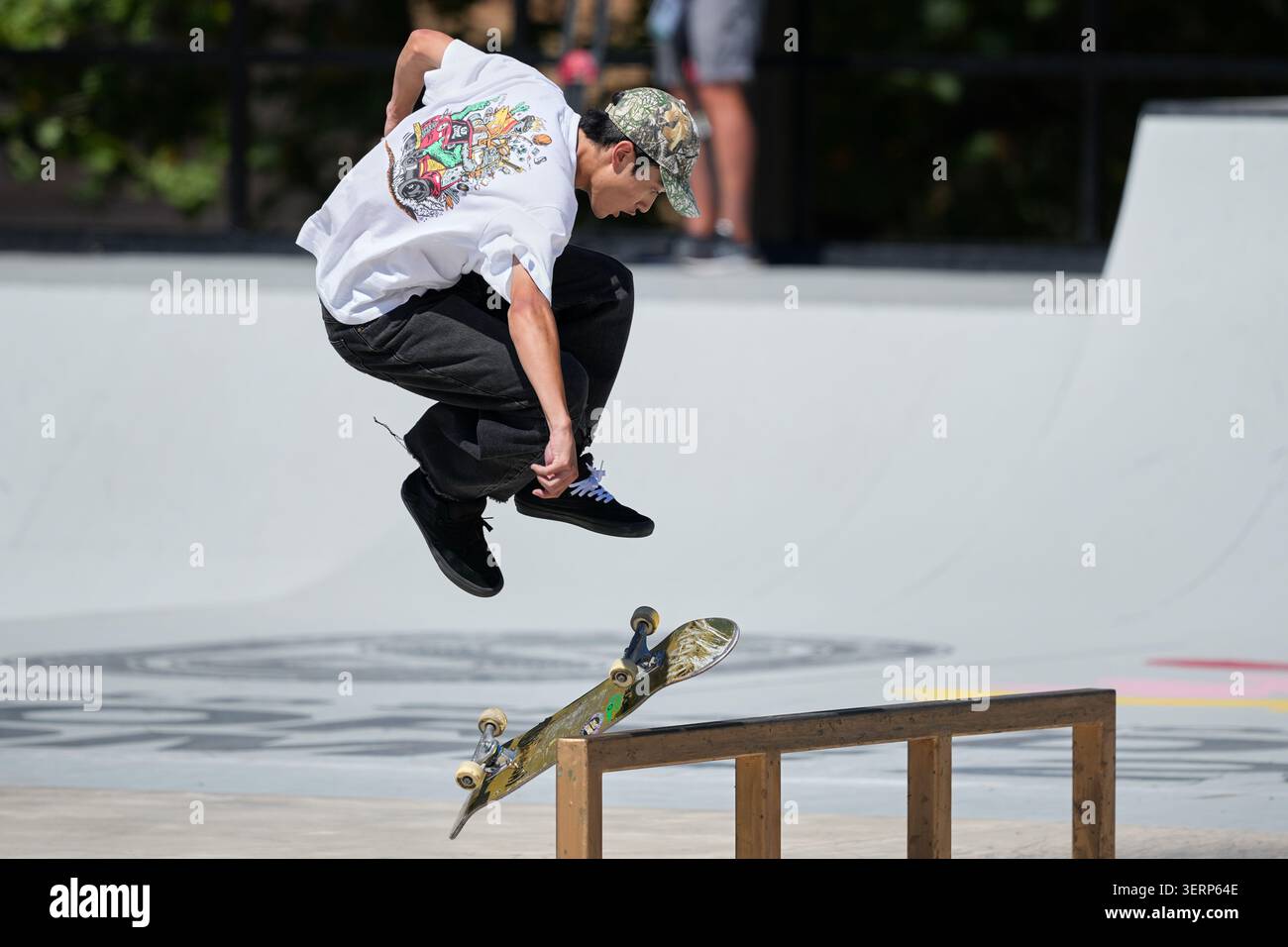 Taiga Nagai of Japan competes during the men quarterfinals at the ...