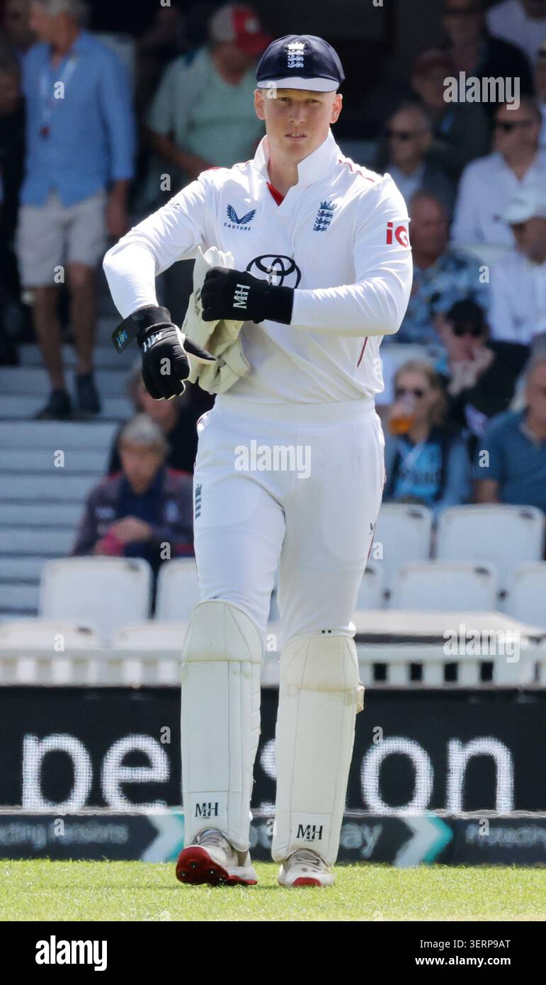 London, ENGLAND -England's James Rew (Somerset) in action during 2nd ...